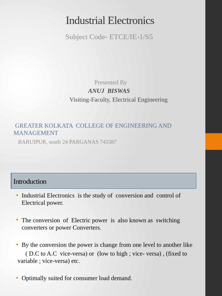 Industrial Electronics | PDF | Diode | Science & Mathematics