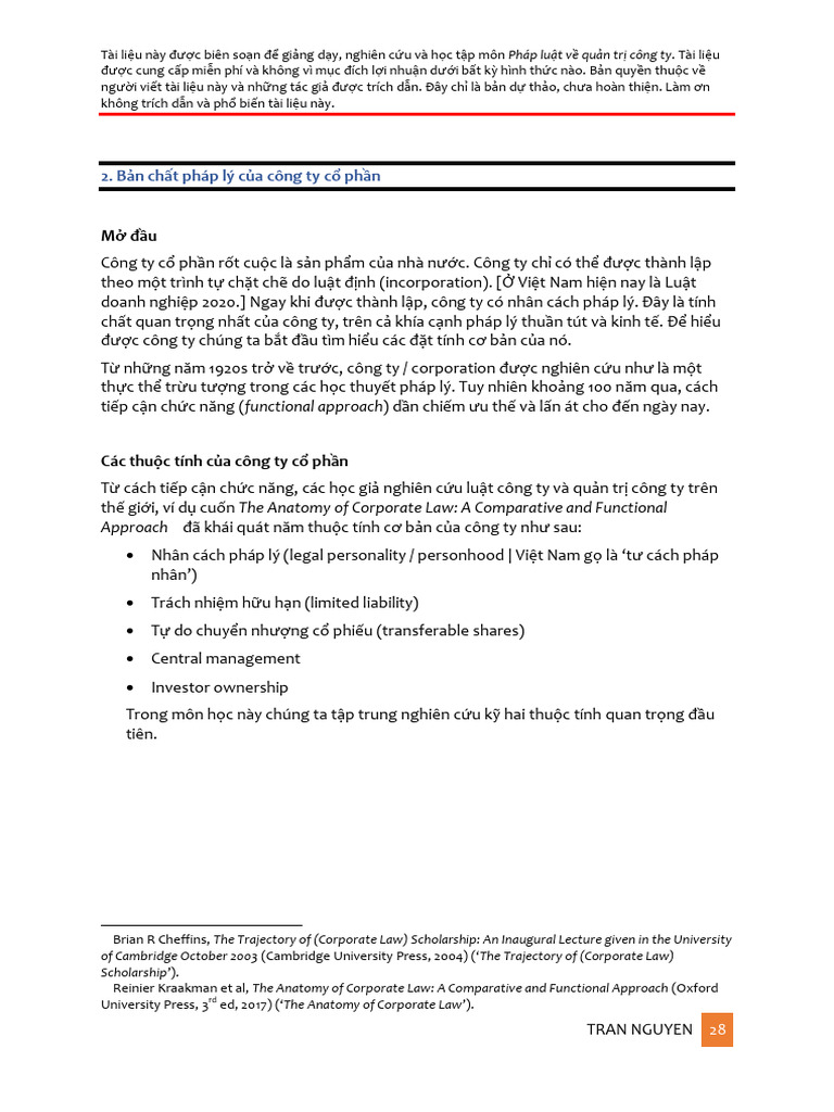 Quan Tri Cong Ty 2 | PDF