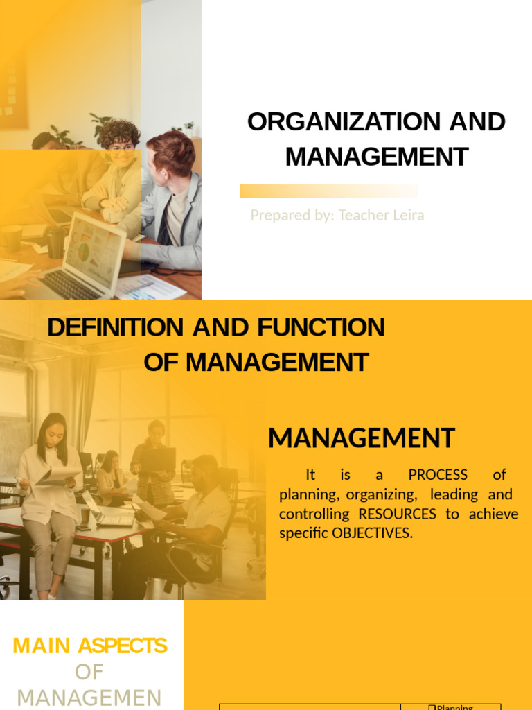 Lesson-1-Definition and Function of Management | PDF