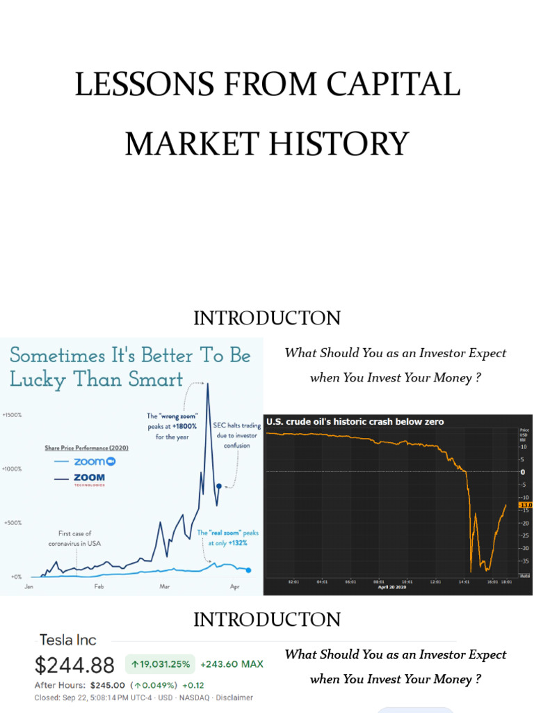 5 Lessons From Capital Market History | PDF
