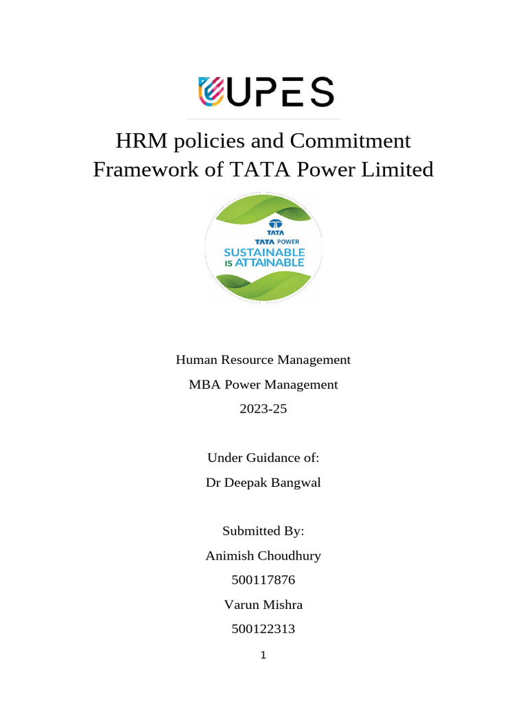 HRM Project | PDF