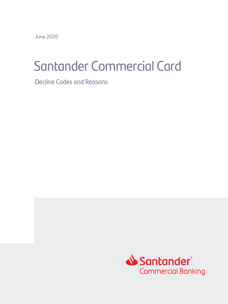 Decline Codes and Reasons | PDF