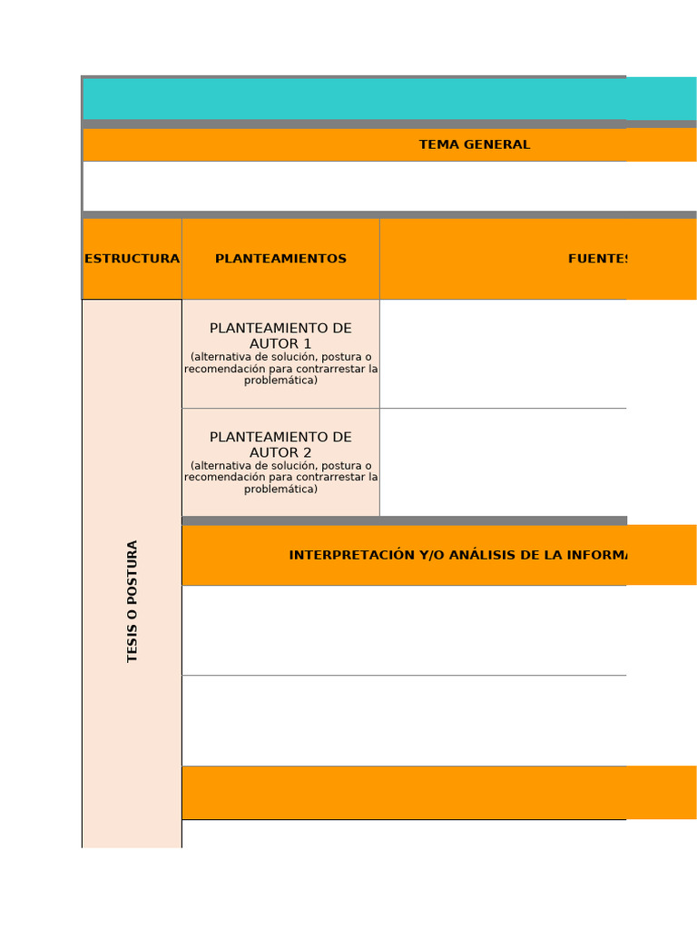 Matriz de Escritura Académica 2 - Plantilla y Ejemplo - JROL | PDF