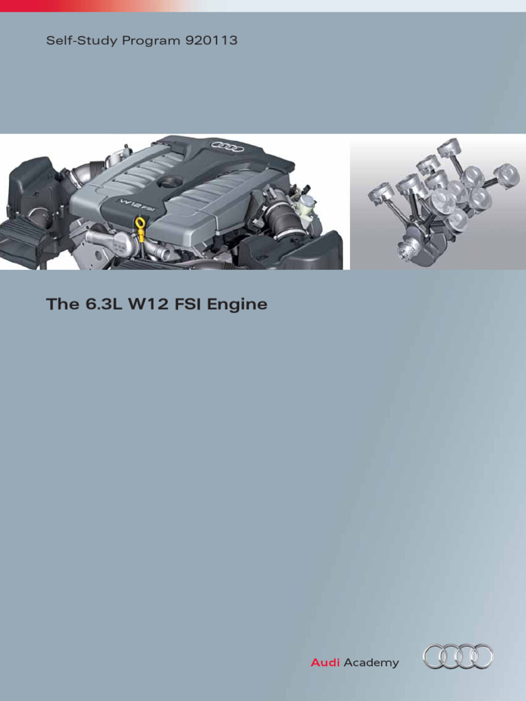SSP 920113 63l w12 Fsi Engine | PDF