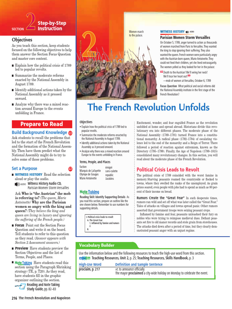 3-2 The French Revolution Unfolds | PDF