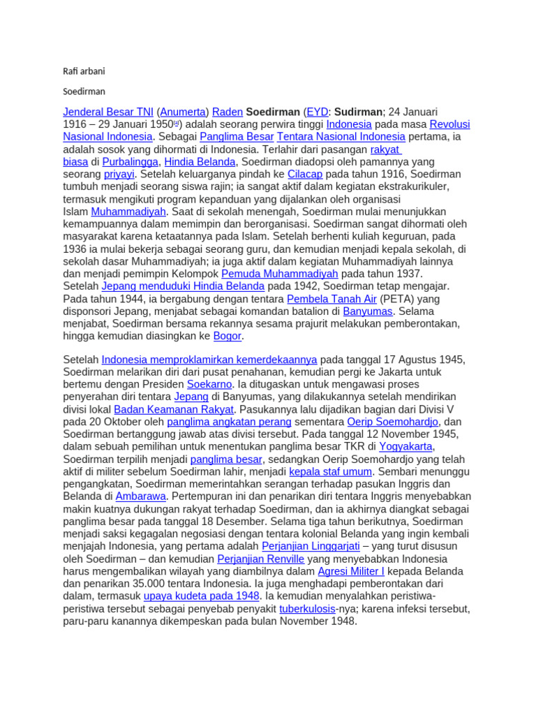 Rafi Arbani Sudirman | PDF