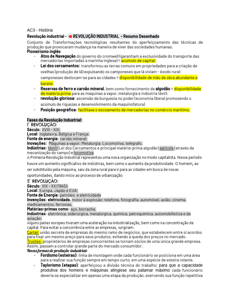 AC3 - História | PDF