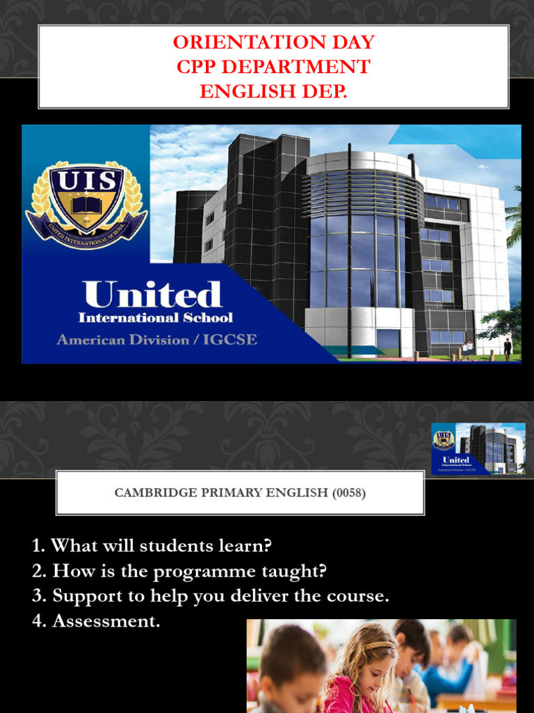 Orientation Day CPP & Lower Secondary | PDF