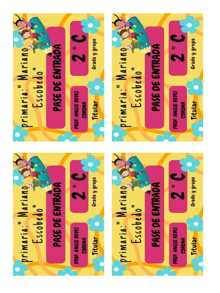 Pase de Entrada | PDF