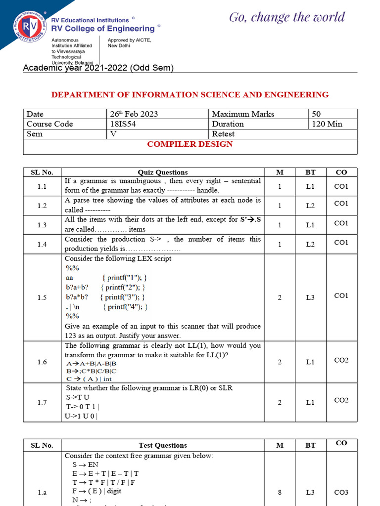 Cie Retest 2023 | PDF