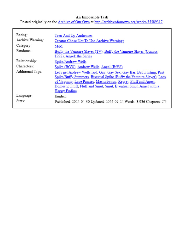 An Impossible Task | PDF