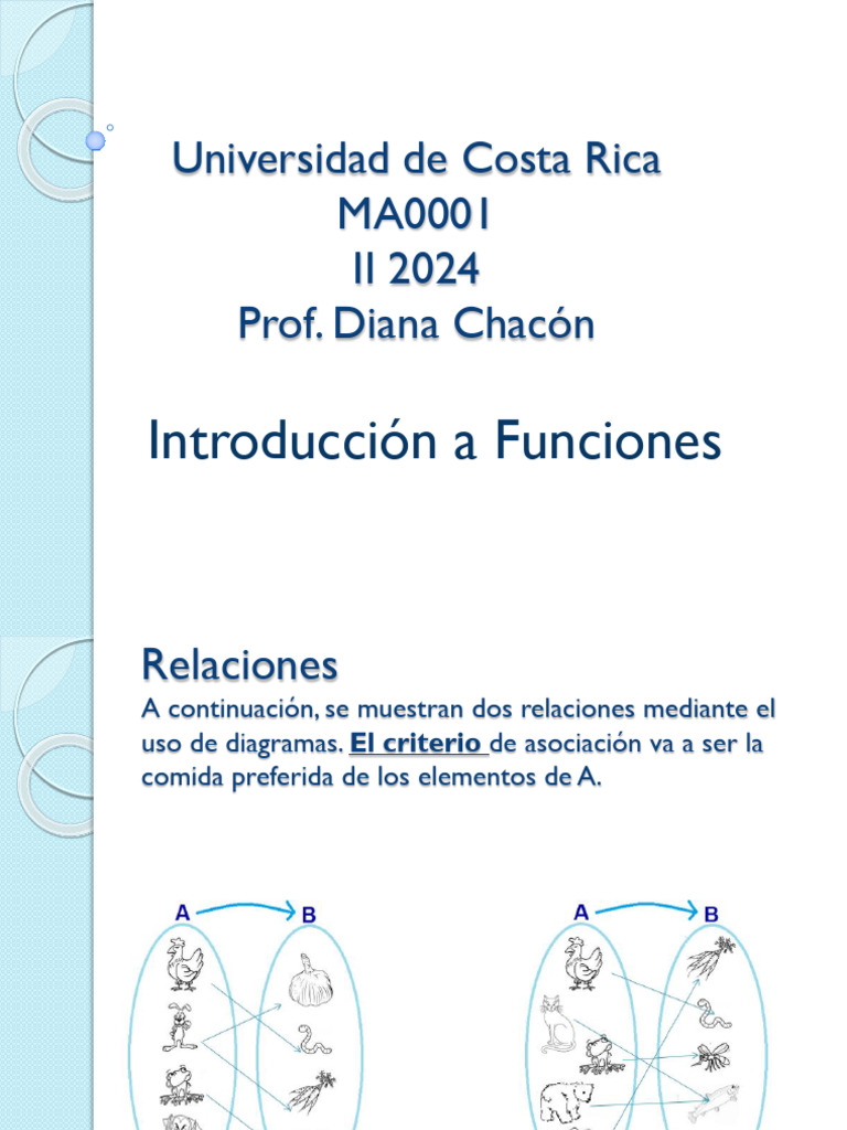 Introducción a las Funciones y Diagramas | PDF | Función (Matemáticas ...