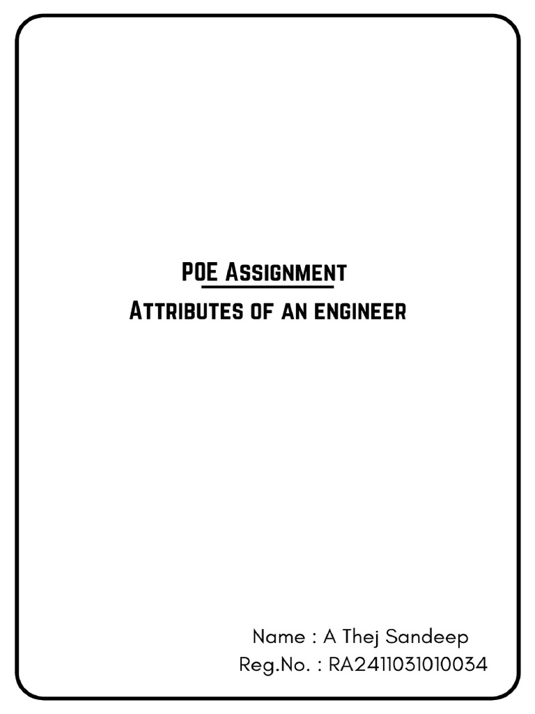 Attributes of An Engineer - Sandeep | PDF | Engineering | Creativity