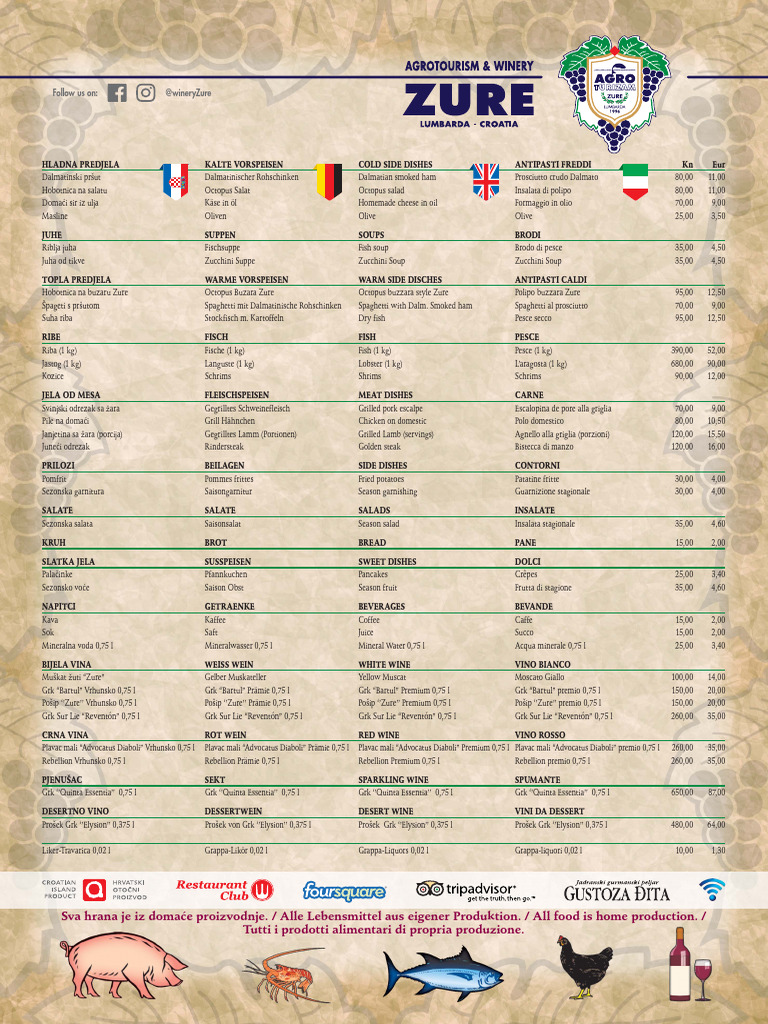 Zure Menu 2019 | PDF