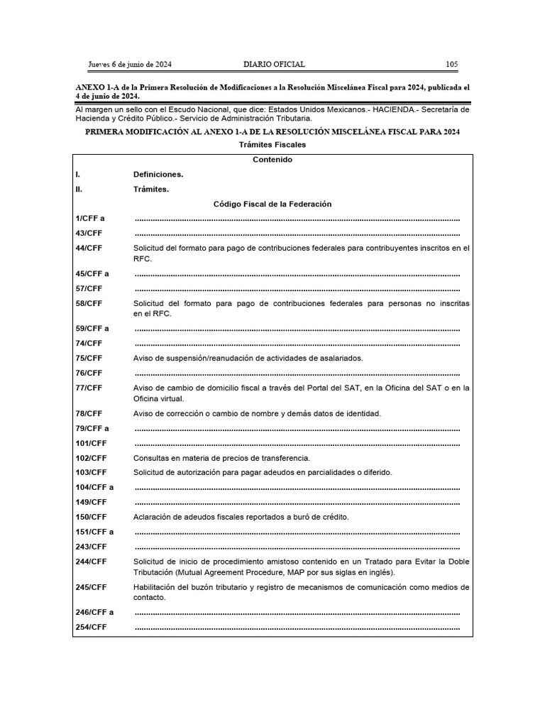 Anexo 1 Formatos Oficiales | PDF