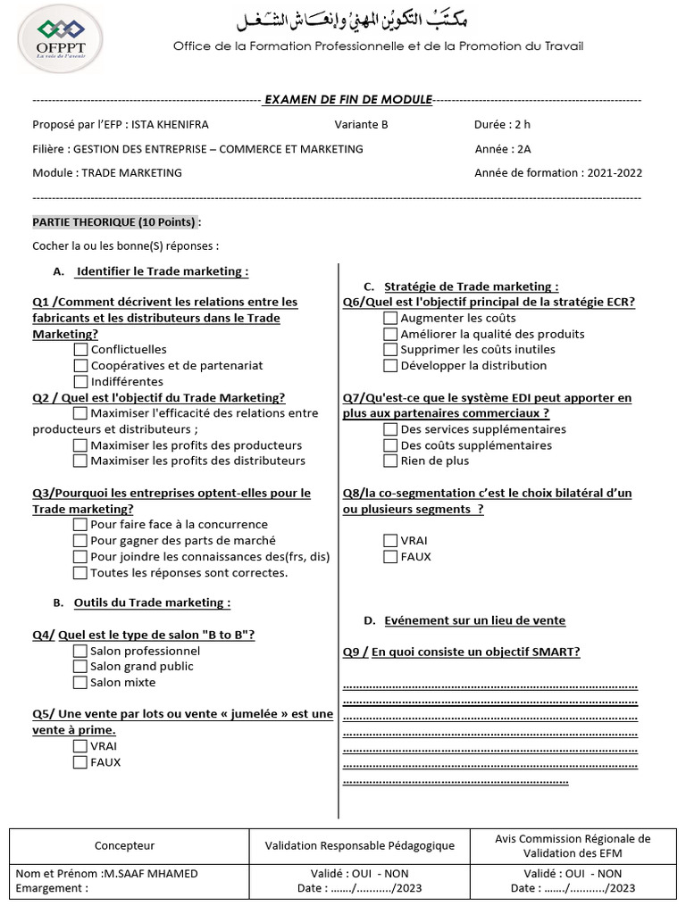 Efm Trade Marketing v2 | PDF