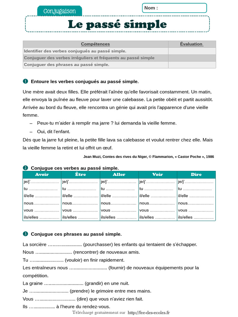 Passe-Simple-Cm2 Mod | PDF