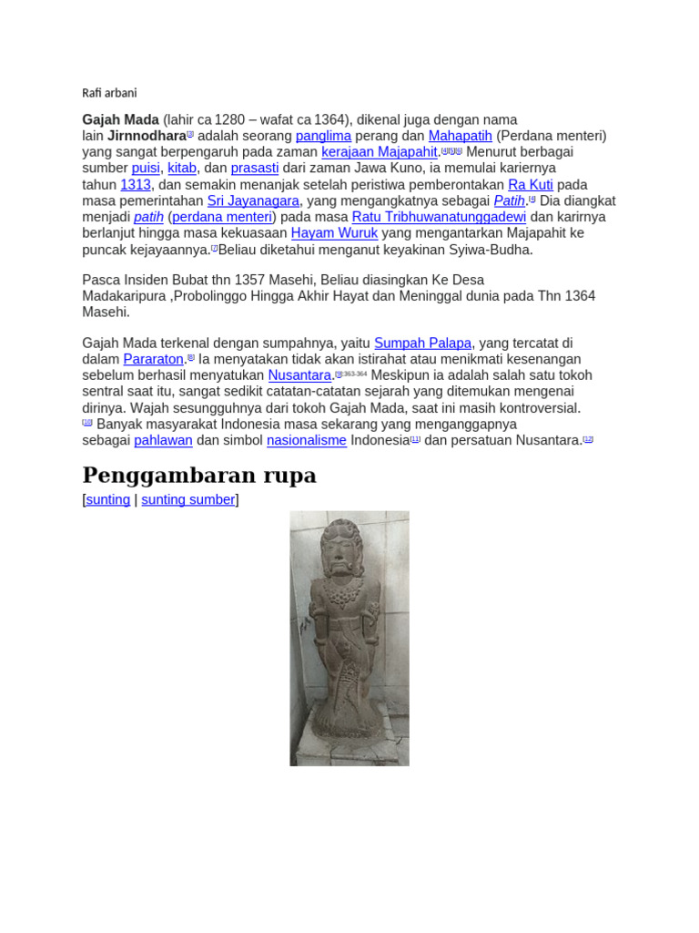 Rafi Arbani Gajah Mada | PDF