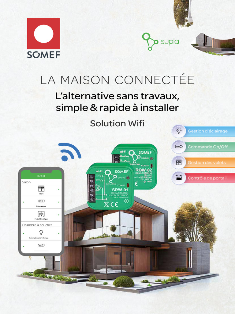 SOMEF - Domotique - Dépliant FR - Module Wifi - Version Numérique | PDF