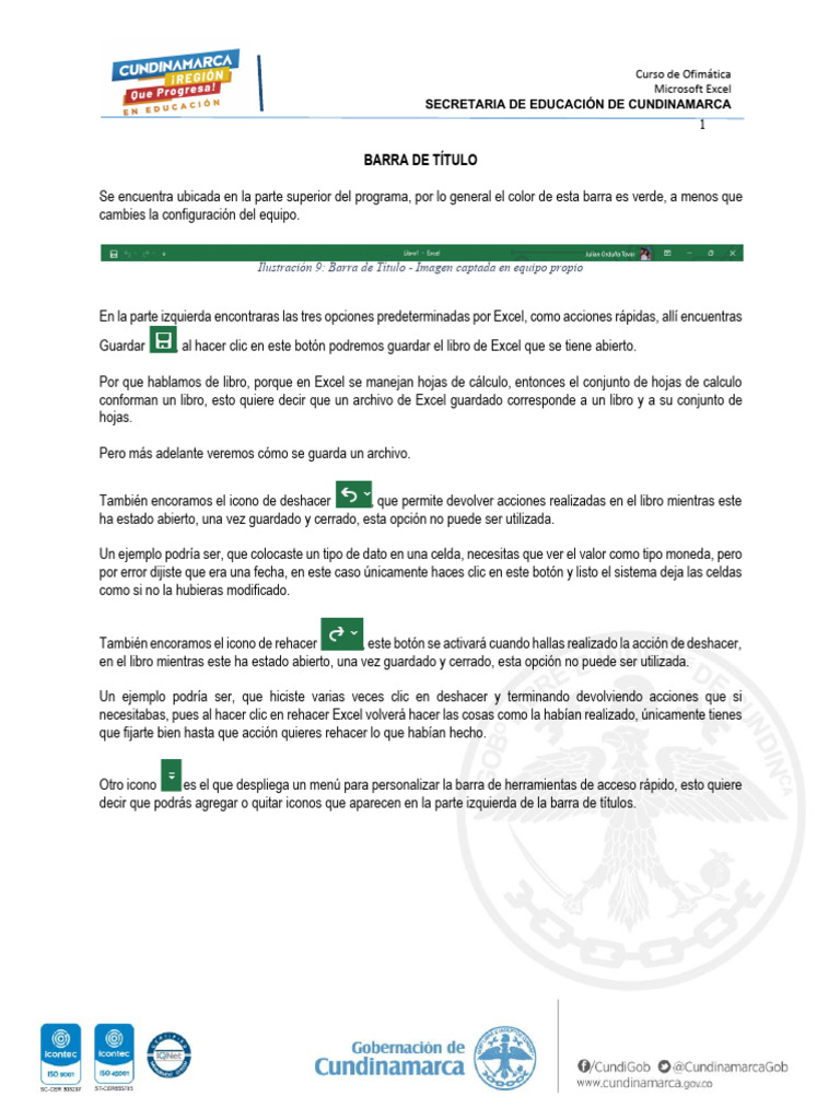 Barra de Titulo | PDF
