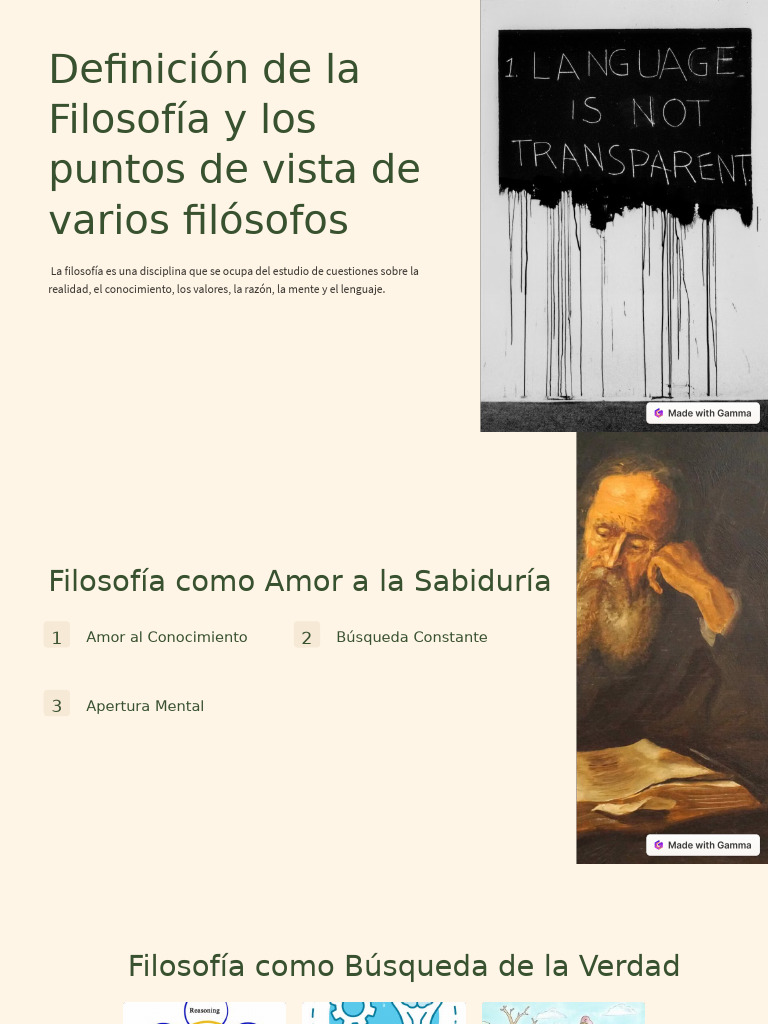 Definicion de La Filosofia | PDF