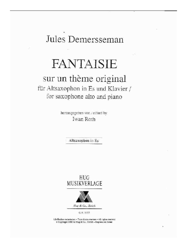 Fantasie Jules Demerssemanpdf | PDF