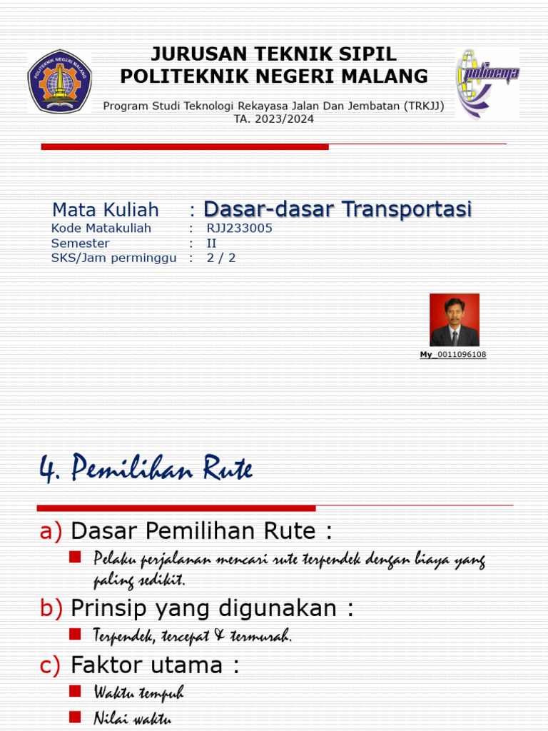 Bahan Ajar-Pemilihan - Rute - 2023 - 2024 - Kirim - 240529 - 123345 | PDF