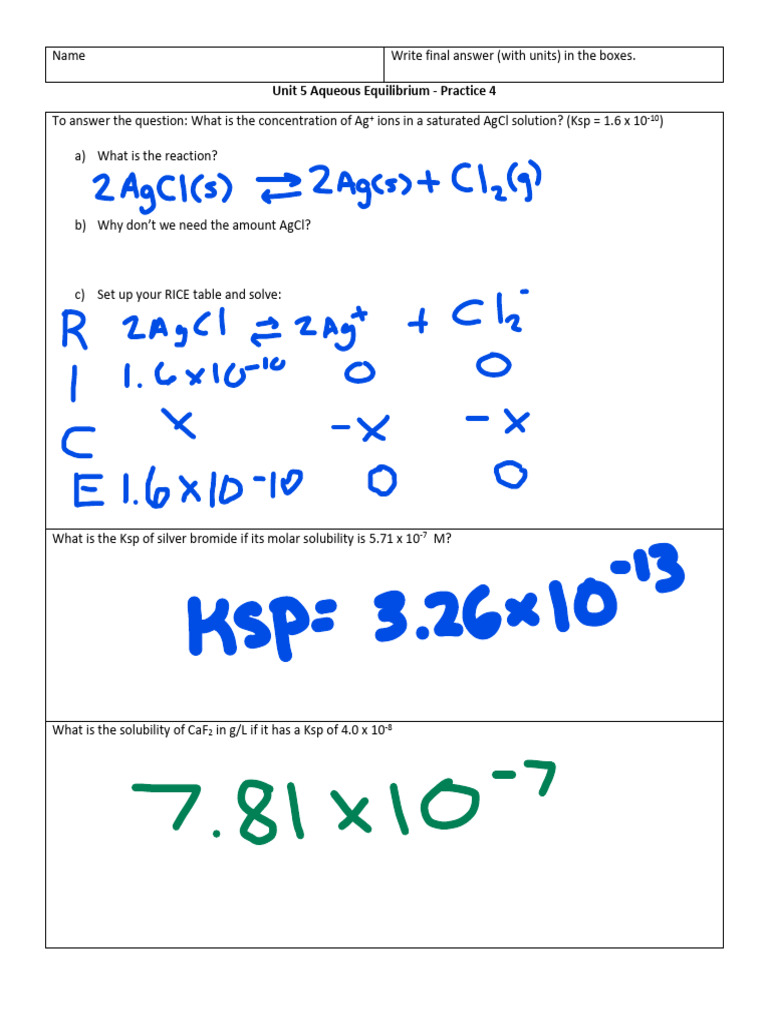 Unit 5 Practice 4 Completed | PDF