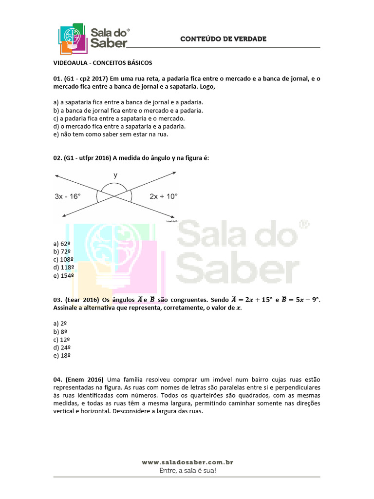 01 - Videoaula - Conceitos Básicos | PDF