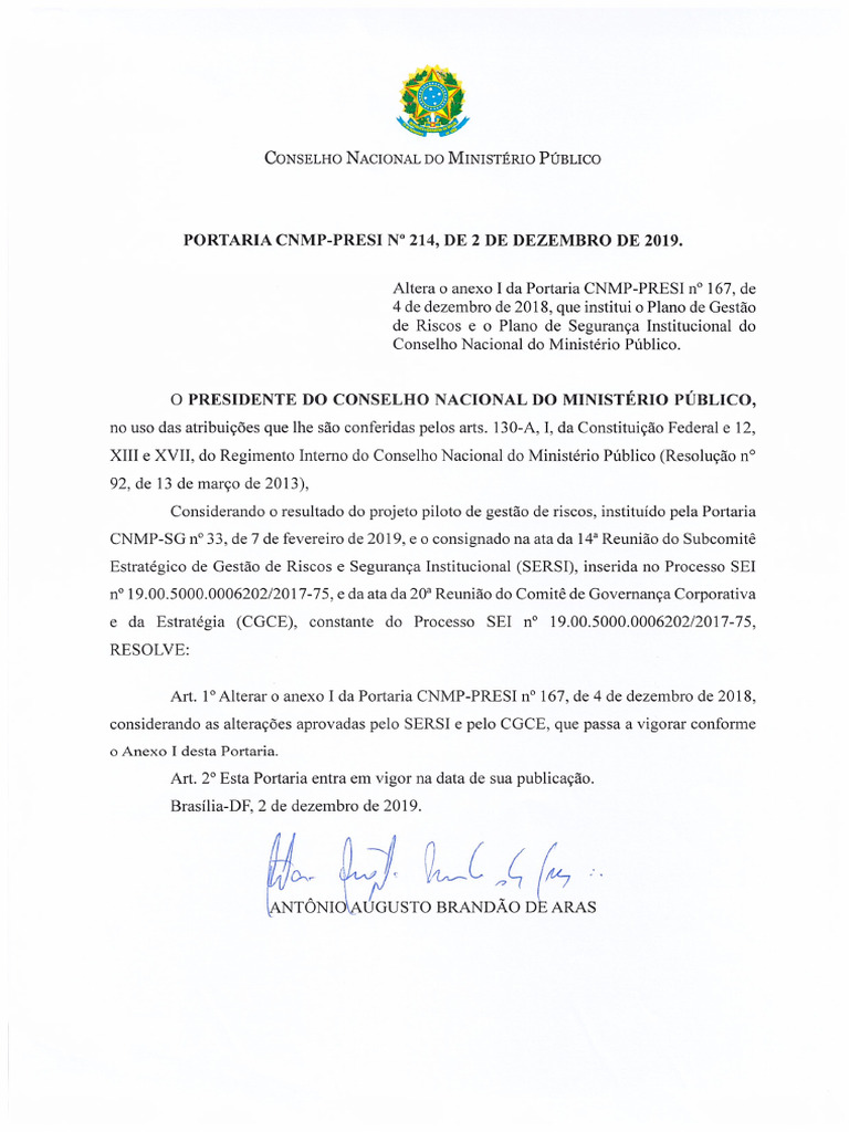 Plano de Gestao de Riscos Do CNMP | PDF