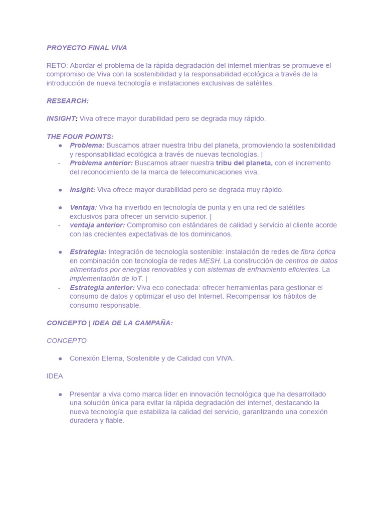 Proyecto Final Viva | PDF