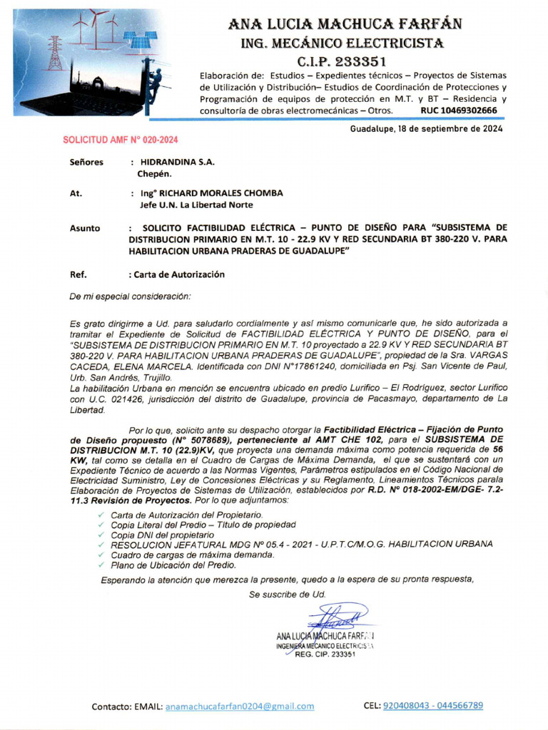 Sol Amf n020-2024 - Solicito Factibilidad Electrica-Segun Max Dem ...