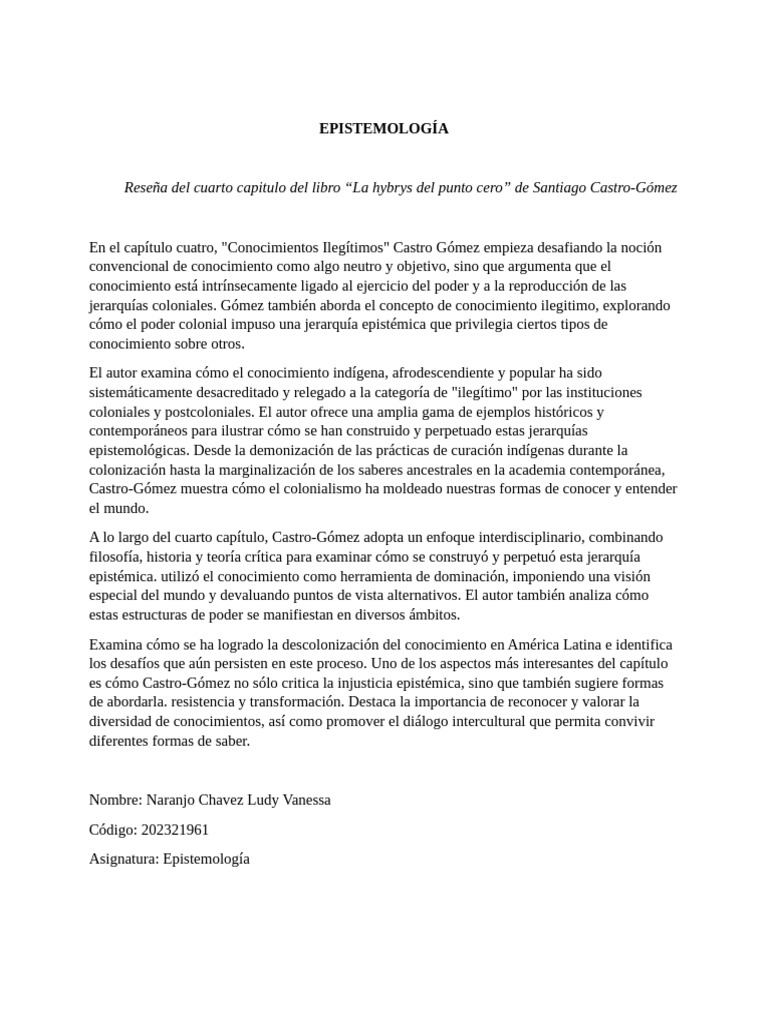 Reseña Cap 4 La Hybris | PDF