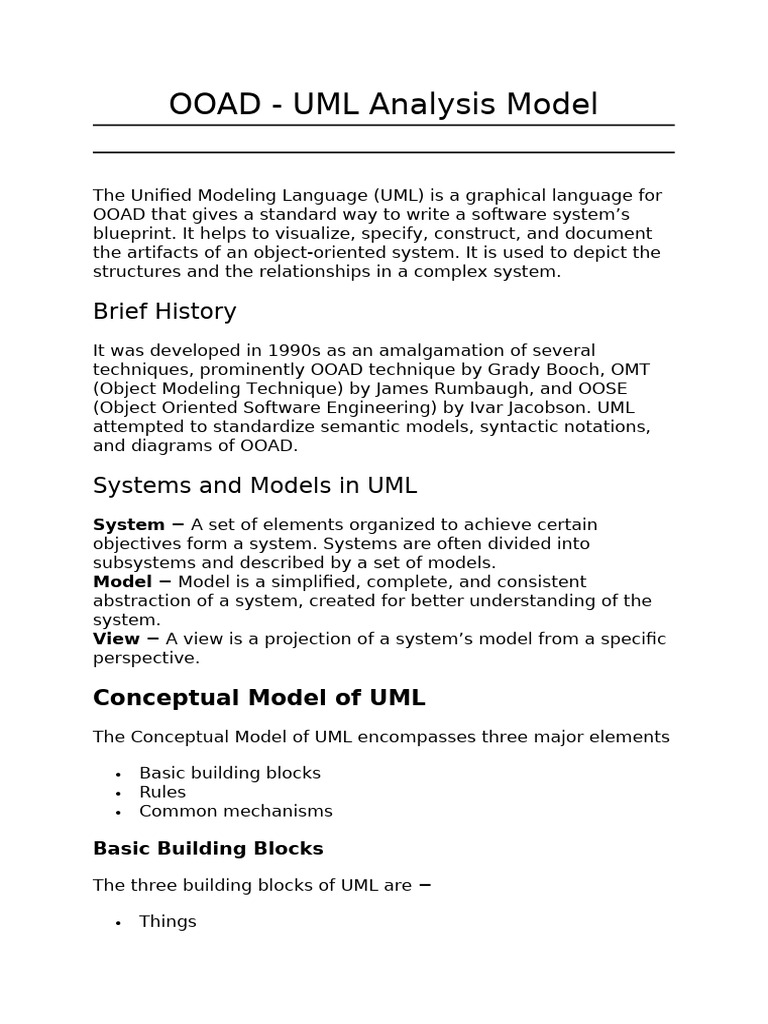 OOAD Best Notes | PDF