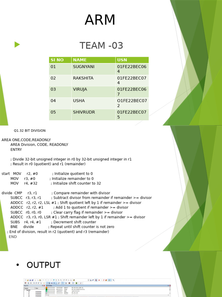 Arm 1 Assignment | PDF
