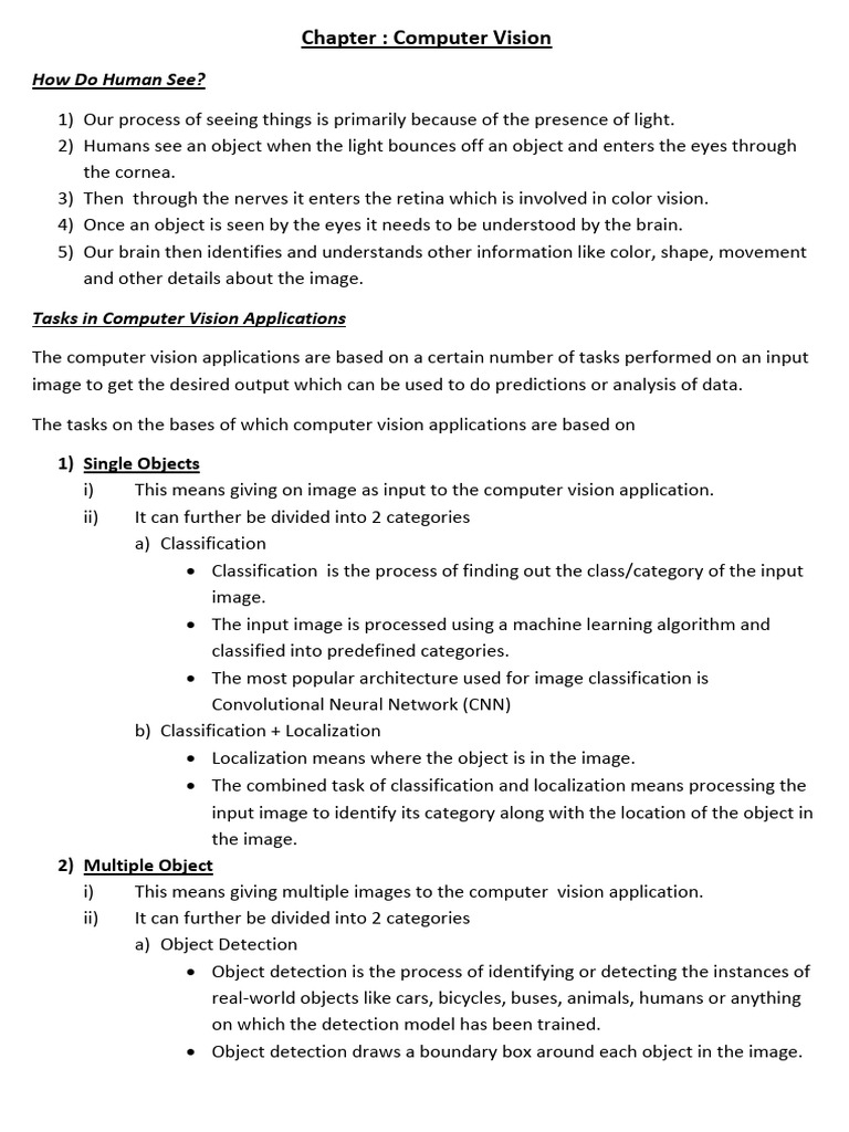 Computer Vision Part 2 | PDF | Artificial Neural Network | Computer Vision