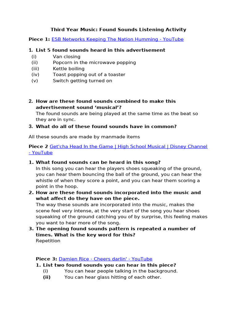 TY Found Sounds | PDF