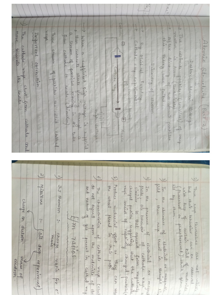 Atomic Structure Part-1 | PDF