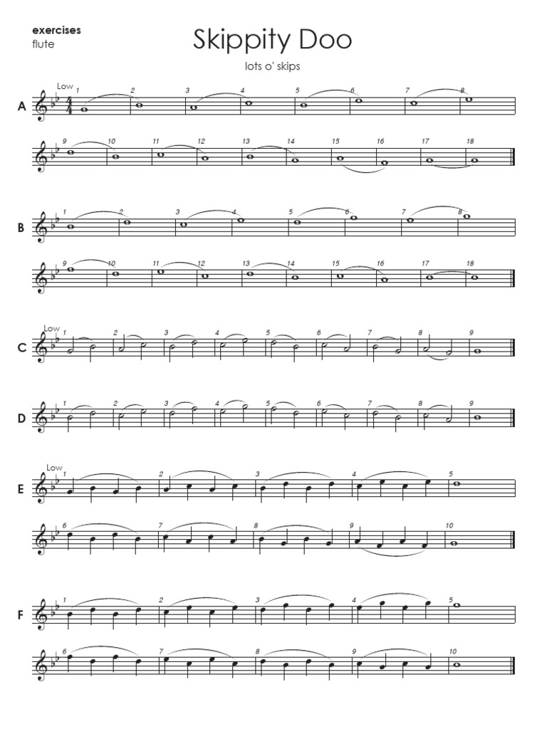 Skippity Doos - Flute | PDF