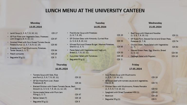 Lunch Menu | PDF