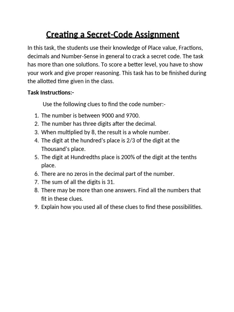 Creating A Secret Code-2024 | PDF