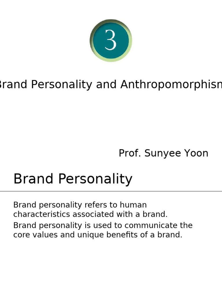 Brand Personality and Anthropomorphism | PDF | Brand | Anthropomorphism