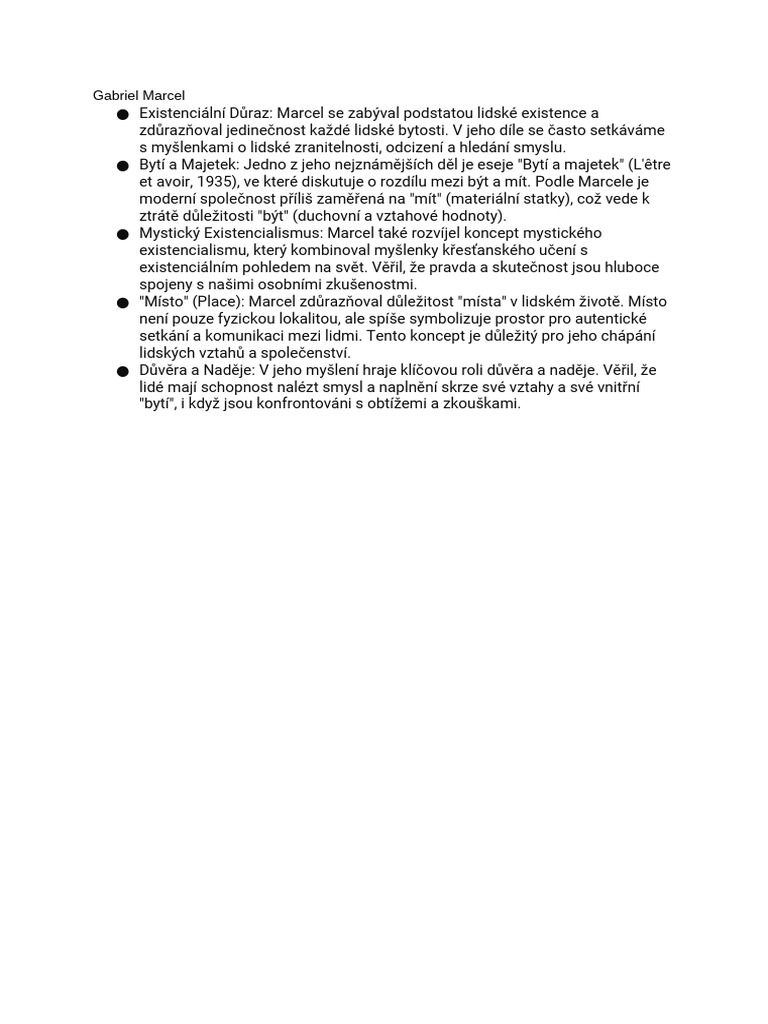Gabriel Marcel | PDF