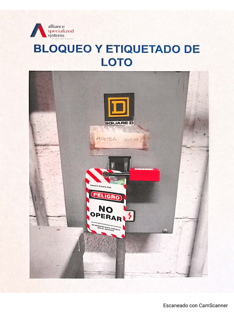 Candados y Bloqueo Etiquetado de Loto | PDF