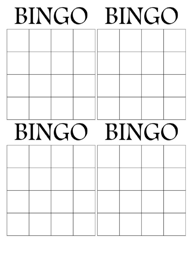 Bingo Template | PDF