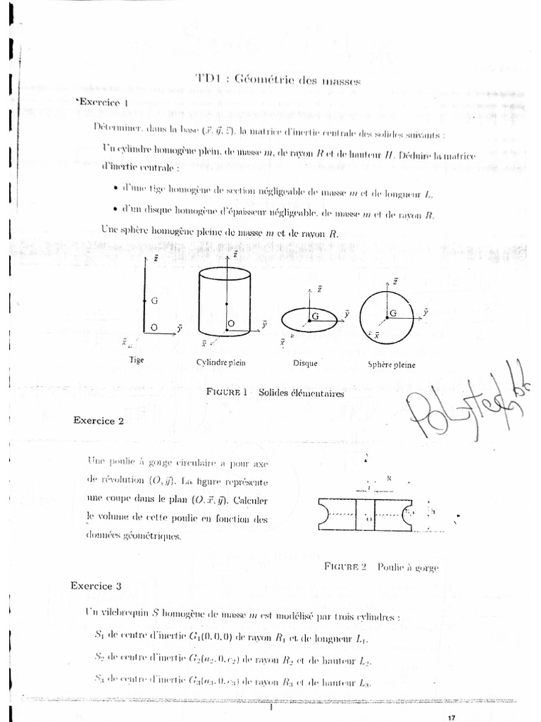 TD Mécanique IPEIS | PDF