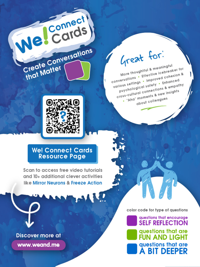 36 Printable We Connect Cards by We and Me | PDF