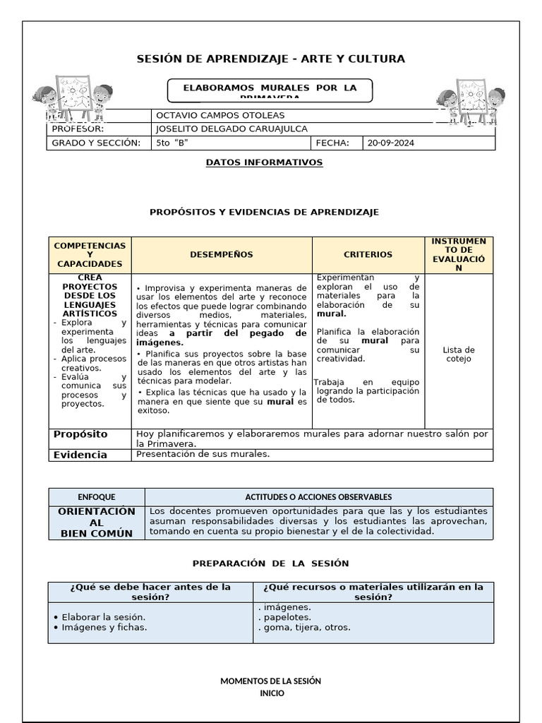 Sesión 14-Murales Por Primavera | PDF