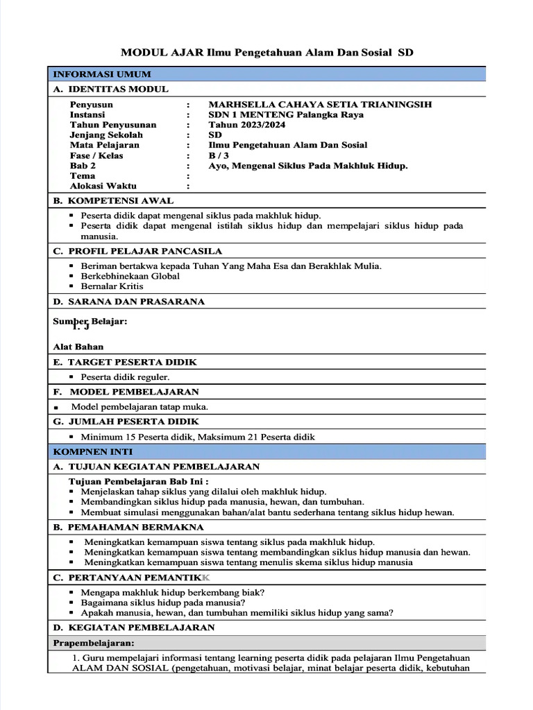 PDF Modul Kelas 3 - Compress | PDF