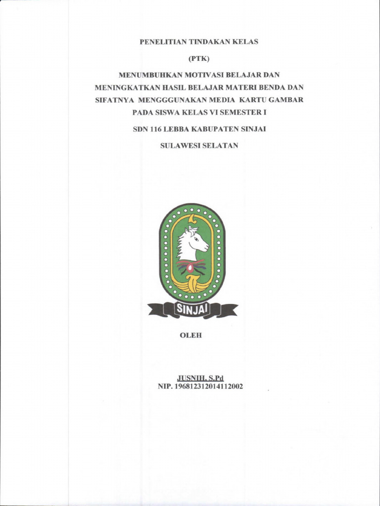 PTK Kelas 6 Jusnih Ukin | PDF